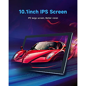 10 inch Android 11.0 Tablet, 4GB RAM+64GB ROM+512GB Expandable Computer Tablets PC, IPS Screen, 2+8MP Dual Camera, WiFi, BT, Google Certified