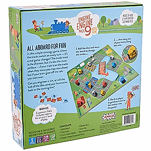 AMIGO Engine Engine No. 9 Kids Board Game with 12 Toy Trains