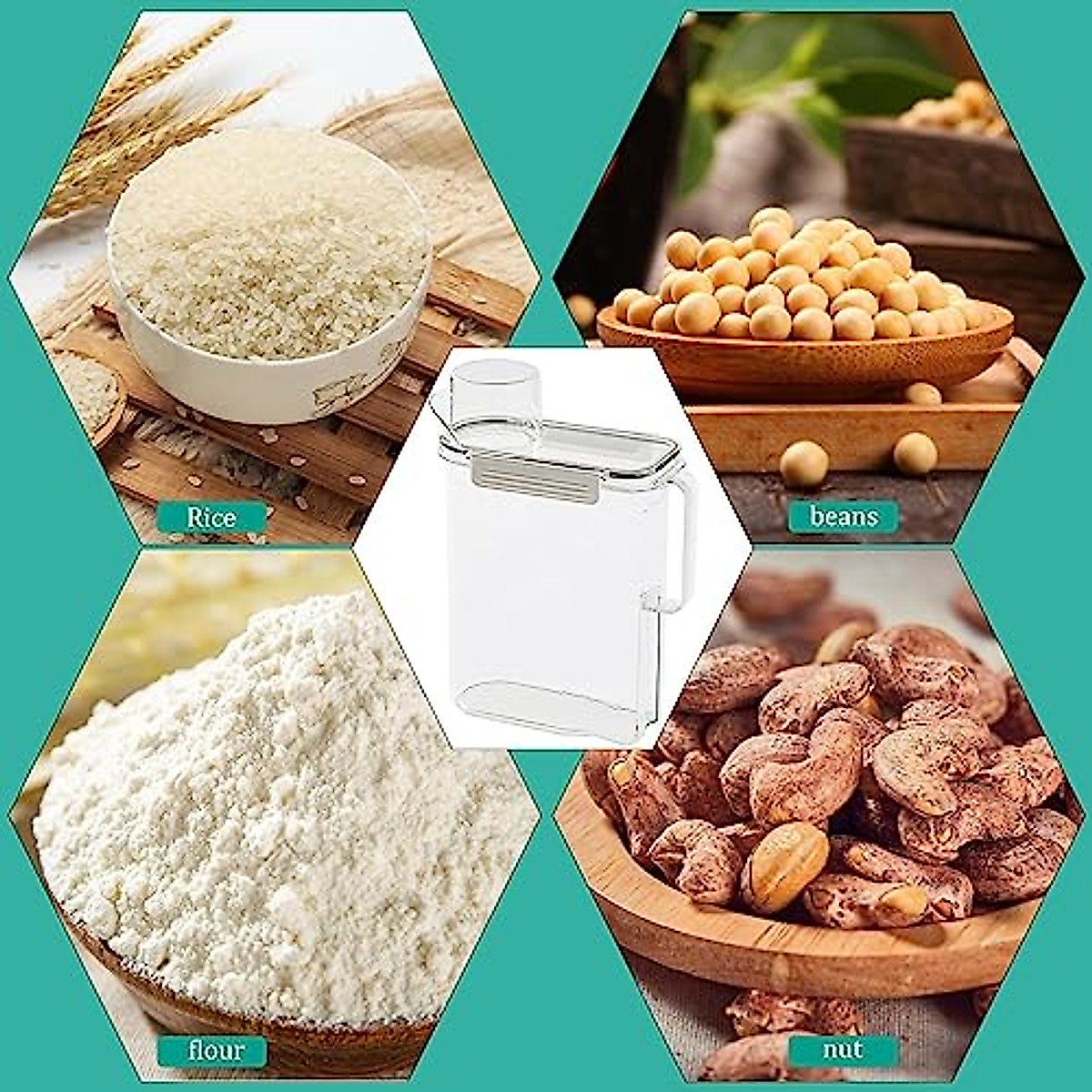 Laundry Detergent Holder, 29x 18cm Laundry Detergent Dispenser, Washing Powder Container With Lid, Fabric Softener Storage Container, Laundry Detergent Dispenser For Beans Laundry Detergent,