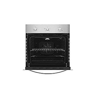 Empava 24 in. 2.3 cu. Ft. Single Gas Wall Oven Bake Broil Rotisserie Functions with Mechanical Controls-Built-in Timer-Convection Fan in Stainless Steel, 24 Inch