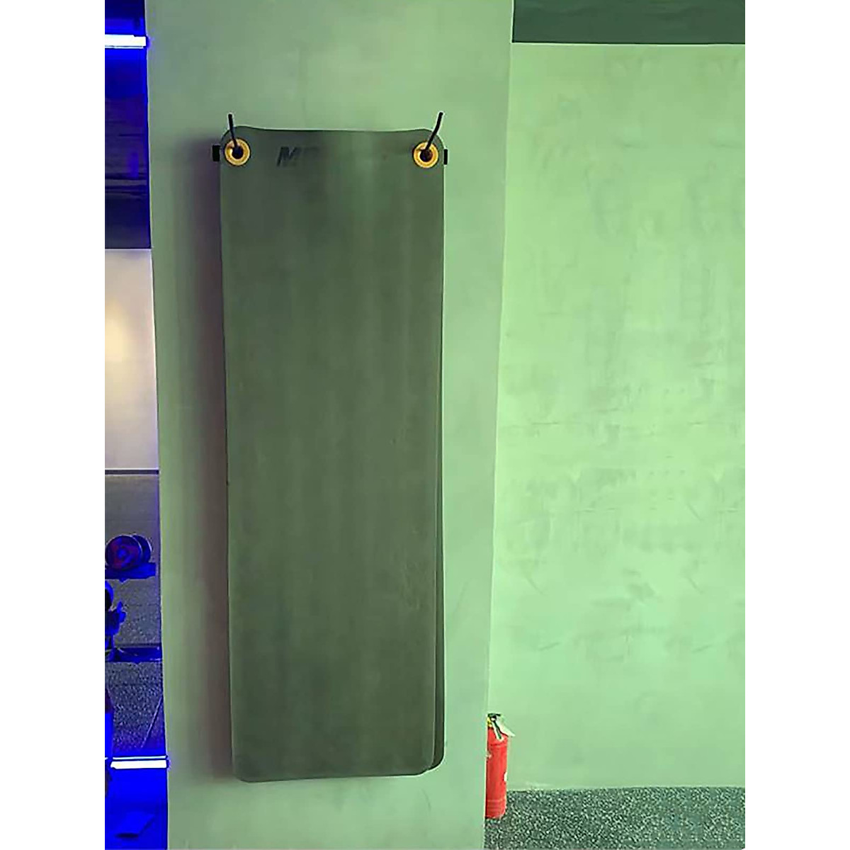 LHRUI Yoga Mat Holder Metal Yoga Mats Organizers Holders, Indoor Studios School Hanging Exercise Pads Billiard Cues Stand with Mounting Accessories, Easy to Install