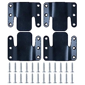 LazyMe Universal Sectional Sofa Interlocking Sofa Connector Bracket with Hardware- 2 Sets, 4 Piece
