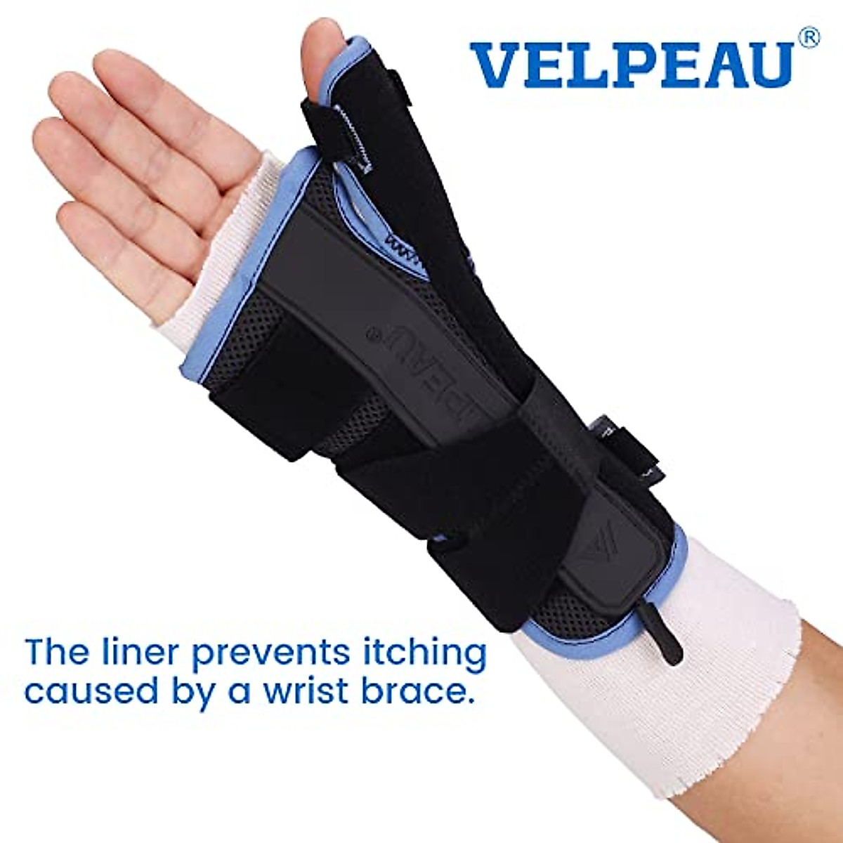 Velpeau Wrist and Thumb Spica Stockinette (Pack of 10) Comfy Arm Sock, Cotton Skin Protection Sleeve, Wrist Liner and Pre-Wrap Cover for Splints, Air Casts, Hand Brace(Medium)