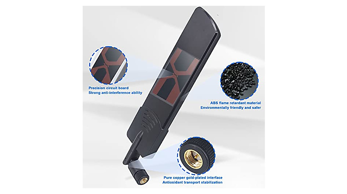 High-gain 5G Antenna 600-6000MHz - Pack of 2