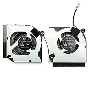 CPU+GPU Cooling Fan Replacement for Acer Predator Helios 300 PH315-53(2020),AN515-57 AN515-56 AN515-55 AN515-45 AN515-44 AN517-54 AN517-52 AN517-41 AN715-52 DFS5K223052836 DFS531005PL0T FML9 DC5V 0.5A