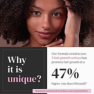 Kerotin Hair Growth Serum - Intensive Hair Growth Drops Treatment - Boost Natural and Healthy Hair Growth, Increase Hair Density, Reduce Hair Loss - Promotes Longer and Thicker hair - 3 Months