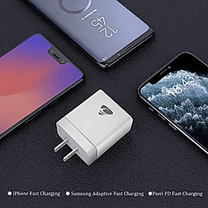 USB Wall Charger, Aioneus 40W 4-Port Fast Charger Block, Multiport USB Cube Power Adapter Wall Charger Plug Charging Block for iPhone 14 13 12 11 Pro Max XR Xs Max 8 7 6,Samsung,LG,Moto,Android Phones