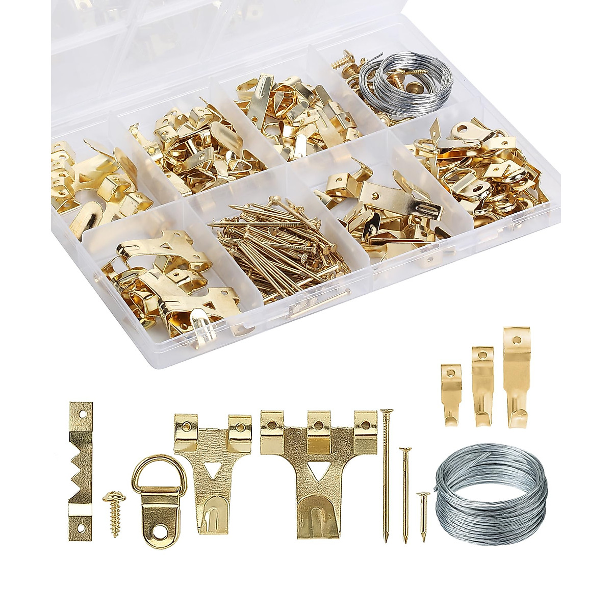 Mr. Pen- Picture Hanging Kit, 220pc, Picture Hangers, Nails for Hanging Pictures, Wall Hangers, Picture Hanging, Picture Hanging Hooks, Frame Hanging Hardware, Picture Hooks, Wall Hanging Kit