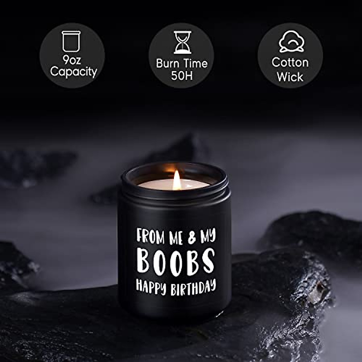 Fairy's Gift Funny Birthday Scented Candles - Naughty Boyfriend Birthday Gift - Fun Bday Gifts, Happy Birthday Husband, Partner, Hubby, BF Birthday Gift - Humorous Husband Birthday Gifts from Wife