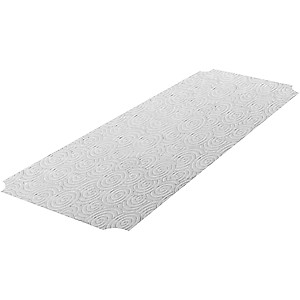 Resilia Shelf Liner Set for Wire Shelving Units – 4 Pack, 24 Inches x 48 Inches, Clear Swirl Spiral Pattern, Anti-Slip, Heavy Duty, Made in The USA, for Kitchen, Bathroom, Garage Storage