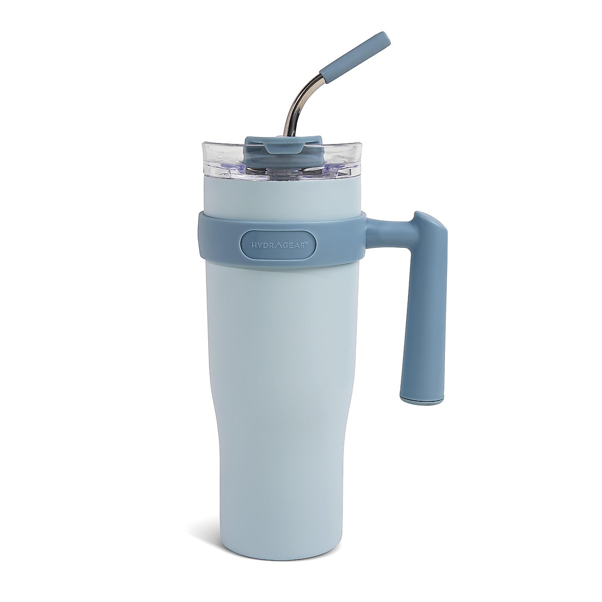 Hydragear Juno Stainless Steel Tumbler with 2-in-1 Lid and Reusable Straw - 40 Oz - Harbor Powder Coat