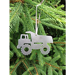 Dump Truck Metal Ornament