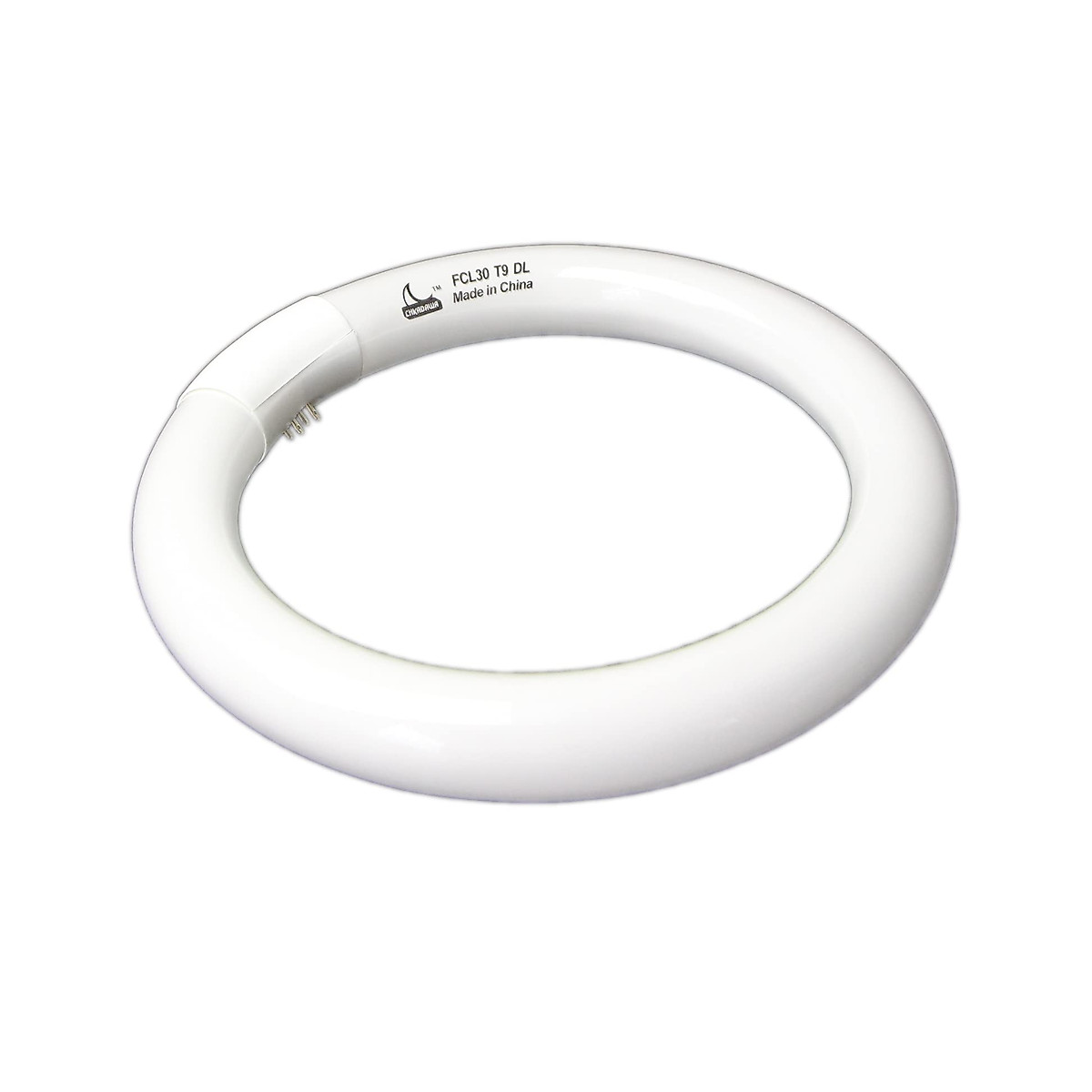 CHKADAWA FC9T9 9 inch Circline Light Bulbs T9 30W, FCL30 Circular Fluorescent Lamp Round 30 Watts Bulb Replacement for Ceiling Fan Fixture, Daylight DL 6500K, G10q 4 Pin Base, 2 Pack