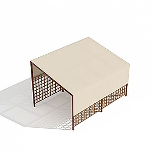 COARBOR 8'x26' Outdoor Shade Fabric Cloth Material Roll for DIY Pergola Cover Garden Plant Patio Deck Porch Shade Cover Yard Balcony Backyard Pergola Shade Privacy Screen Beige