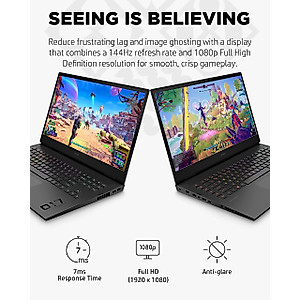 HP OMEN 17-inch Laptop, Intel Core i7-12700H, NVIDIA GeForce RTX 3060, 32 GB RAM, 2TB SSD, Windows 11 Home (17-ck1010nr, Shadow Black Aluminum)