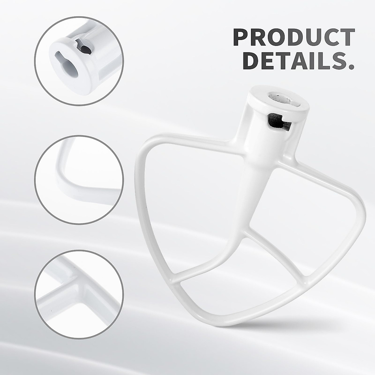 Replacement K45B Coated Flat Beater for Kitchenaid Stand Mixer, Compatible with 4.5 QT Tilt-Head Stand Mixer KSM90,K45