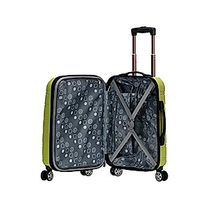 Rockland Melbourne Hardside Expandable Spinner Wheel Luggage, Lime, Carry-On 20-Inch