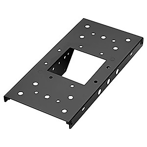 Architectural Mailboxes 7540B-10 4x4 Adapter Plate Accessory, 4" x 4", Black