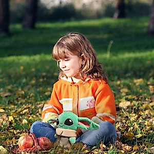 RONIAVL The Child Yoda Plush Toys Little Baby Yoda with Scarf Cotton Soft Onesie Stuffed Doll Toys Gift for Kids Children Birthday Movie Fan Collectionist 3 and Older (Scarf)