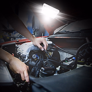 K KASONIC - LED Night Light, 200 Lumen Cordless COB Light Switch, Under Cabinet, Shelf, Closet, Garage, Kitchen, Stairwell and More, Battery Operated (4 Pack)