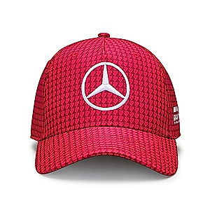 Mercedes AMG Petronas Formula One Team - 2023 Lewis Hamilton Driver Hat - Apple Red - Unisex - Size: One Size