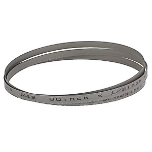 Imachinist S80121216 80" x 1/2" x 12/16TPI Bi-Metal Band Saw Blades for Soft Ferrous Metal Variable Teeth