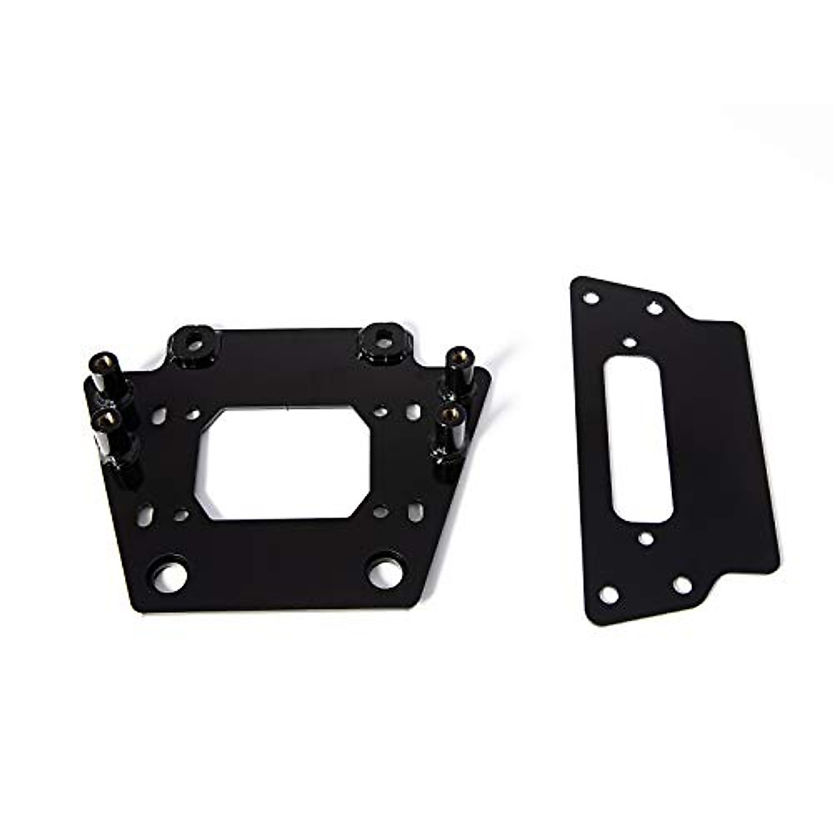SuperATV Winch Mounting Plate for 2020+ Kawasaki Teryx KRX 1000 | Compatible with Many OEM and Aftermarket Winches | UV-Resistant Powder Coating | Heavy-Duty Steel Plating | No Winch Included