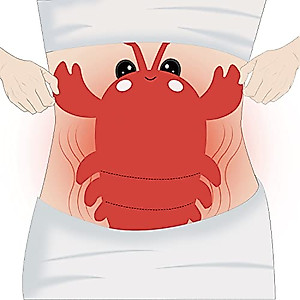 Intoypad Microwavable Menstrual Heating Pad, Crustacean Warming Pillow, Cuddly & Cute Lobster Plush with Heating Pad