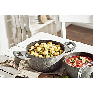 Ballarini Parma Plus by HENCKELS 4.9-qt Aluminum Nonstick Dutch Oven with Lid, Made in Italy