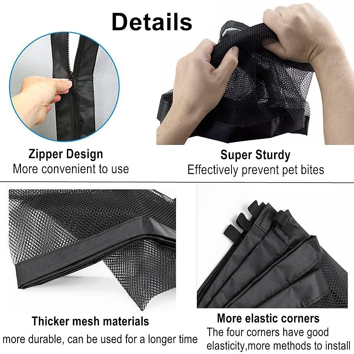 Wide Gate Magic Gate for Dogs, Indoor Outdoor Retractable Large Dog Gate, Extra Wide Expandable Folding Mesh Pet Gate for Stairs,Doors Safety Mesh Dog Gate Adjustable 3 Sizes(82.6"/47.2"/35.4"x28.2")