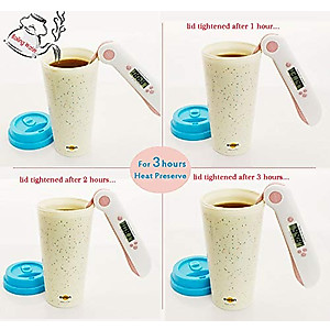 evron Spill Proof Travel Mug with Anti-Leak Locking Lid, Insulated Double-Wall Coffee Mugs for Hot and Cold Drinks (16oz 4 Pack)