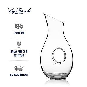 Luigi Bormioli Crescendo 48 Ounce Carafe, Crystal SON-hyx Glass, Made In Italy.