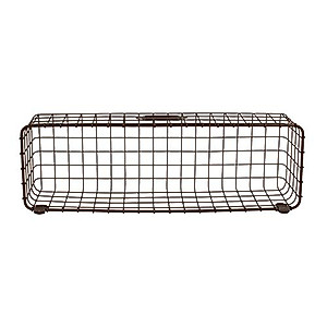 Spectrum Diversified Vintage Wall Mount Basket, Bronze, 2 Ounce