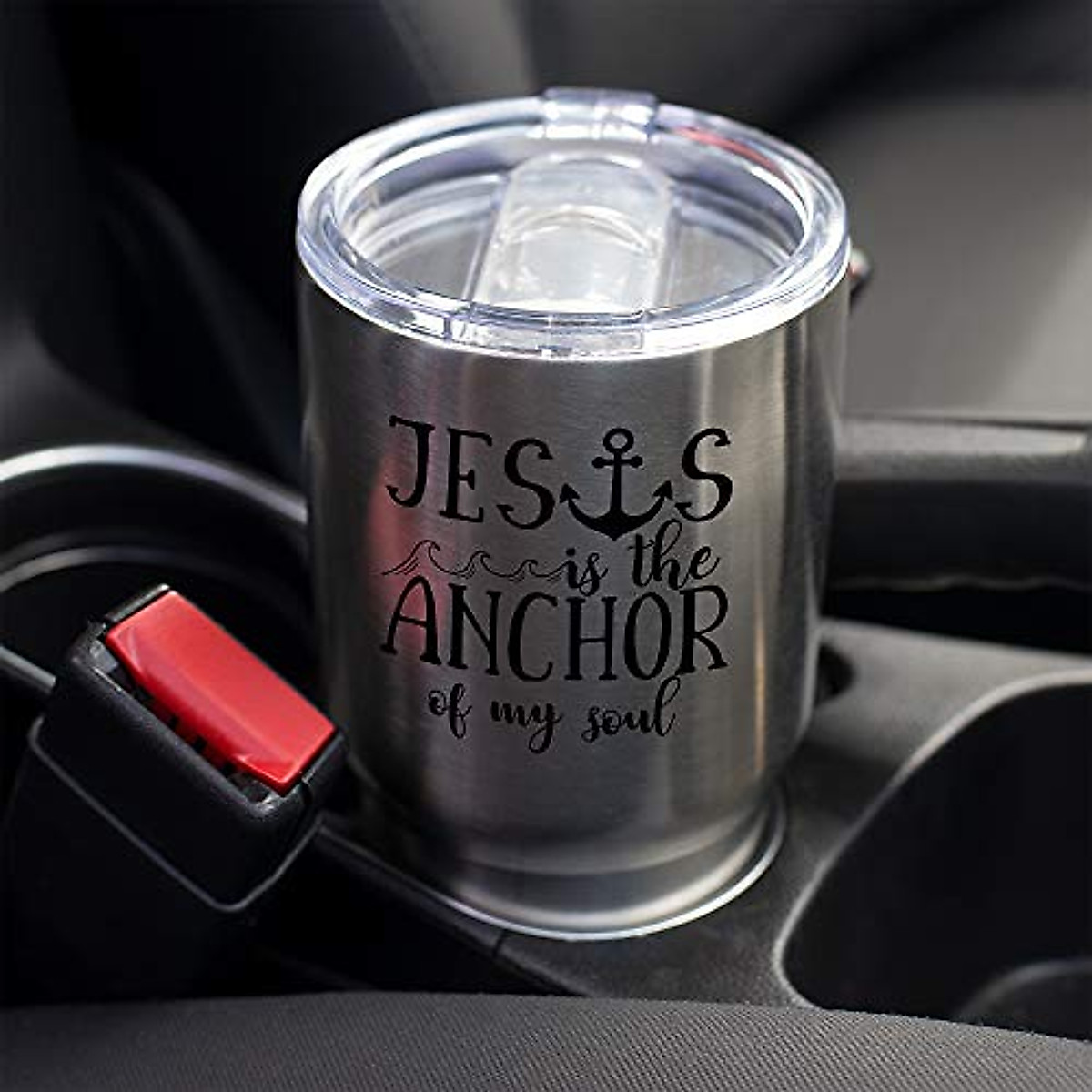 Elanze Designs Jesus is the Anchor of My Soul Stainless Steel 30 oz Travel Mug with Lid