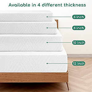 6 Inch Full Size Gel Memory Foam Mattress for Kids, Medium Feel Full Mattress with Graphene Fabric Cover, Full Bed Mattress in A Box for Bunk Beds, Trundle Beds, Made in USA, CertiPUR-US Certified