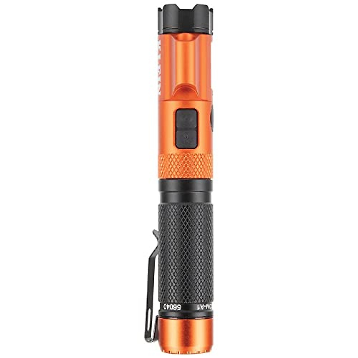 Klein Tools 56040 LED Rechargeable Flashlight, 350 Lumens, Twist Focus, Laser Pointer, Hands-Free, USB Charging Cable, for Work and Outdoor