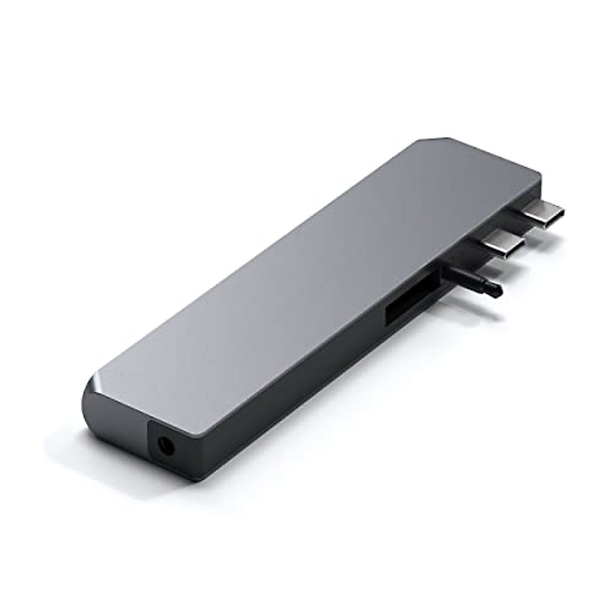 Satechi USB C Hub Multiport Adapter Pro Hub Max - USB4, USB-A Data, USB-C Data, Gigabit Ethernet, SD/Micro SD Port and Audio Jack - for M2/ M1 MacBook Pro/Air (Space Gray)