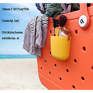 nsgglecher Charm Accessories Insert Suitable for Bogg Bags and Tote Bags, Hold Phone, Keys, Lipsticks,Wallet， Handy with Your Bogg Bags (yellow)