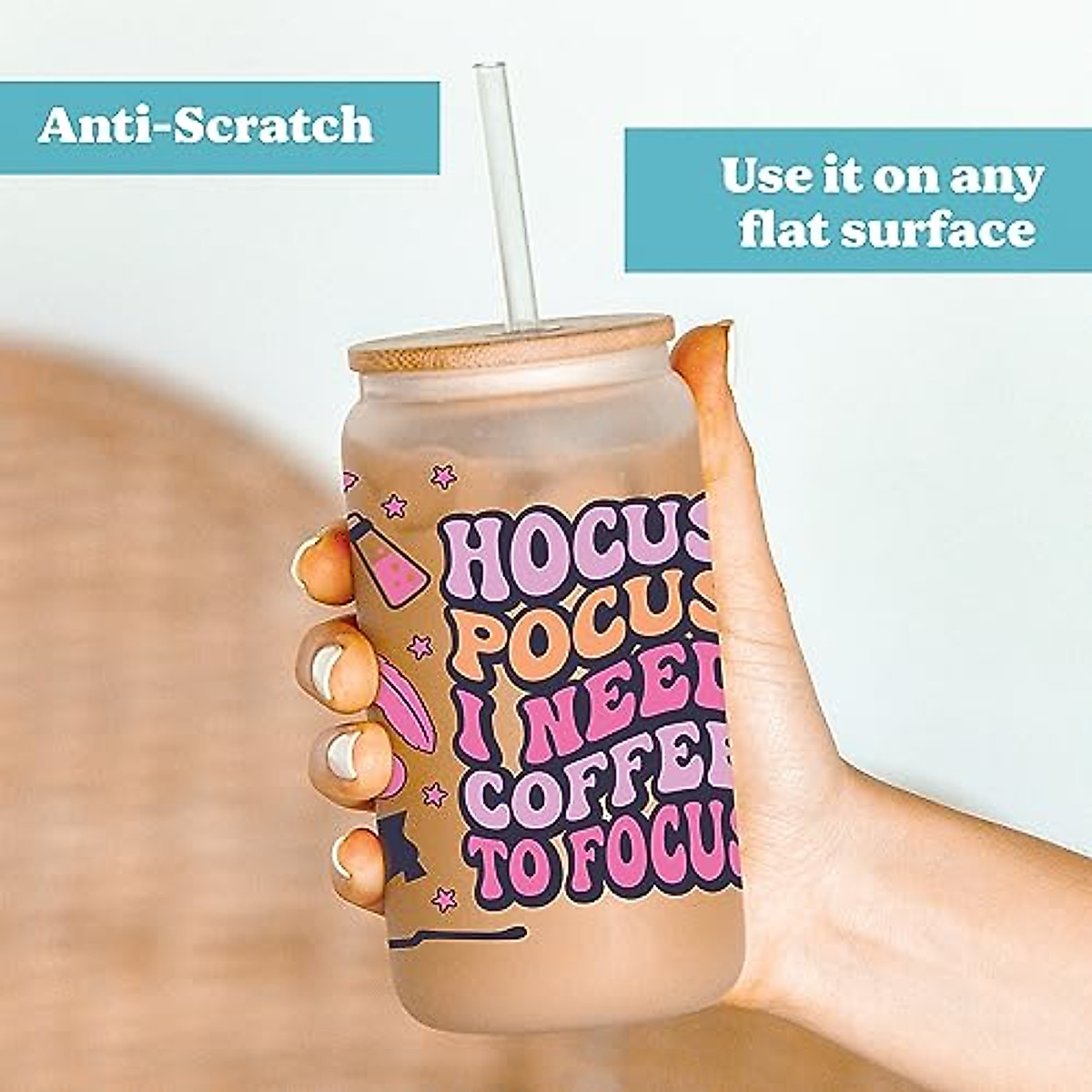 UV DTF Cup Wrap Transfer for Glass 16Oz Glass Can Rub on Transfer for Crafts, Cup Decal Stickers,9 Sheets Waterproof Ready to Apply, Ready to Press Transfers for Crafting Halloween Bats Spooky Pumpkin