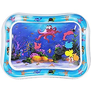 CARYWON Inflatable Tummy Time Mat Premium Baby Water Play Mat Baby Activity Center Tummy Time Water Mat Water Play Mat for Babies Promote Development Baby Gifts