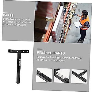 Baluue 1pc Workpiece Basket Bracket Accessories for Versatile Stainless Steel Workpiece Stainless Steel Processing Piece L Brackets Heavy Duty Stainless Steel Shelves Stainless Steel