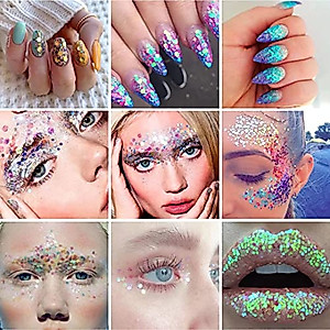 TORC Gold Chunky Glitter 4 OZ Super Chunky Glitter for Resin Crafts Art Nail Cosmetic Festival Decor 1/10 (2.5 mm)