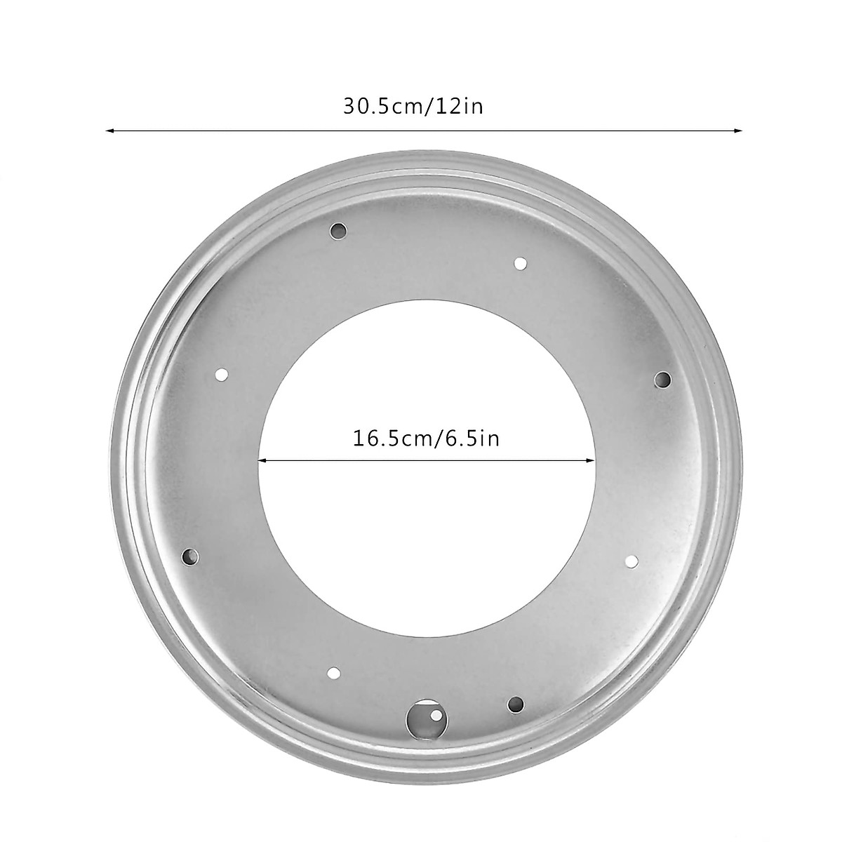 V BESTLIFE 12 Round Turntable Bearing Plate Lazy Susan Table Kitchen Cabinet Organizer for Kitchen Display Table