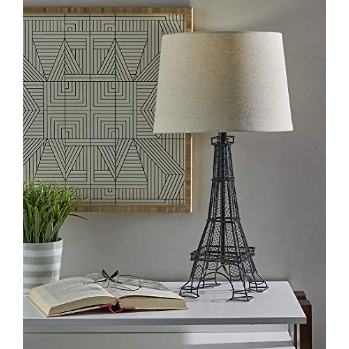 Adesso SL5001-01 Eiffel Tower Table Lamp, Black