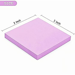 Early Buy Sticky Notes 3x3 Self-Stick Notes 6 Pastel Color 6 Pads, 100 Sheets/Pad