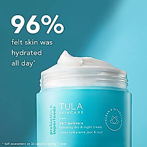 TULA Skin Care 24-7 Moisture Hydrating Day and Night Cream | Moisturizer for Face, Ageless is the New Anti-Aging, Face Cream, Contains Watermelon Fruit and Blueberry Extract | 1.5 oz.