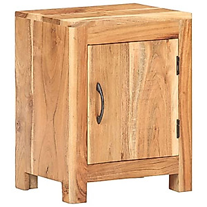 YPWRENH Cupboards Entrance Shoe Cabinet Bedside Cabinet 15.7 "x11.8 x19.7 Solid Acacia Wood for Bedroom, Living Room, Dining Room, Kitchen