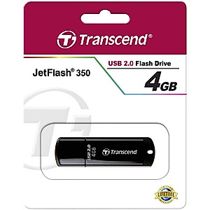 Transcend Jetflash 350 4GB USB Flash Drive (TS4GJF350)