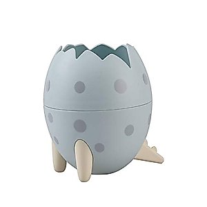 Arinda Trash Can Dinosaur Egg Desktop Storage Bucket Clamshell Large Capacity Multifunctional Compact Sorting Trash