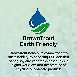 National Parks | 2023 7 x 14 Inch Monthly Mini Wall Calendar | Foil Stamped Cover | BrownTrout | Scenic Yosemite Yellowstone Nature